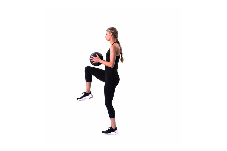 Single-Leg Med Ball RDL — SHOCK – SHOCK: Women's Fitness