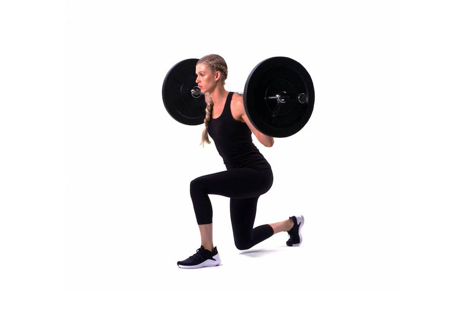 Barbell Static Lunge — SHOCK – SHOCK: Women's Fitness